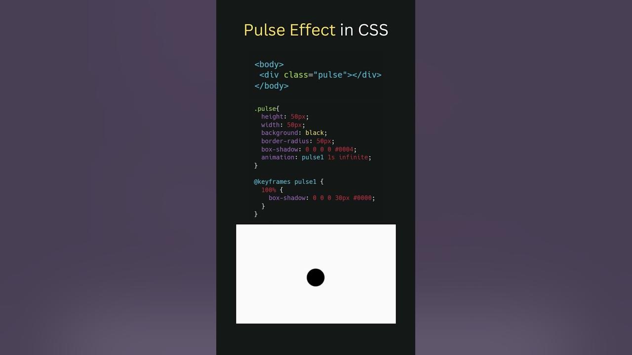Pulsing Loading Effect In Css Shorts Youtube