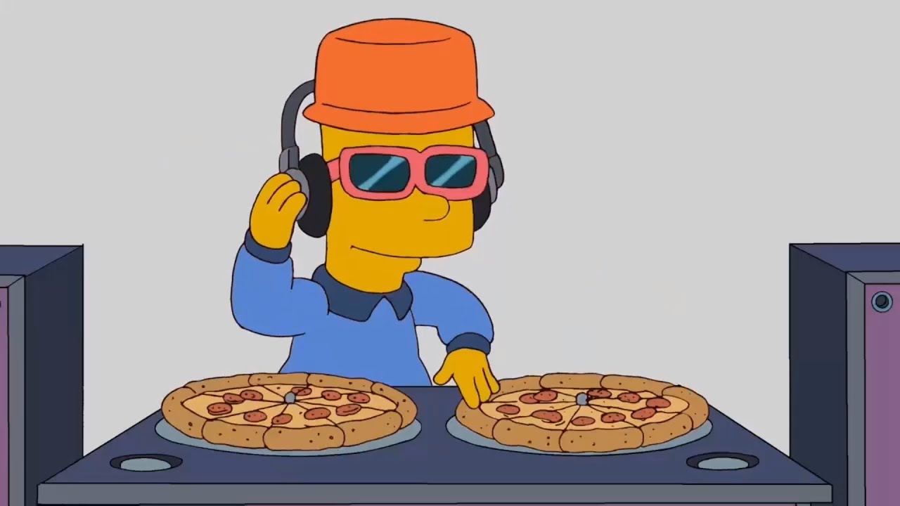 The Simpsons - Bart is the chef DJ - YouTube