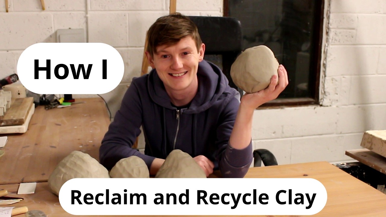 How to reclaim clay in a small pottery studio - YouTube