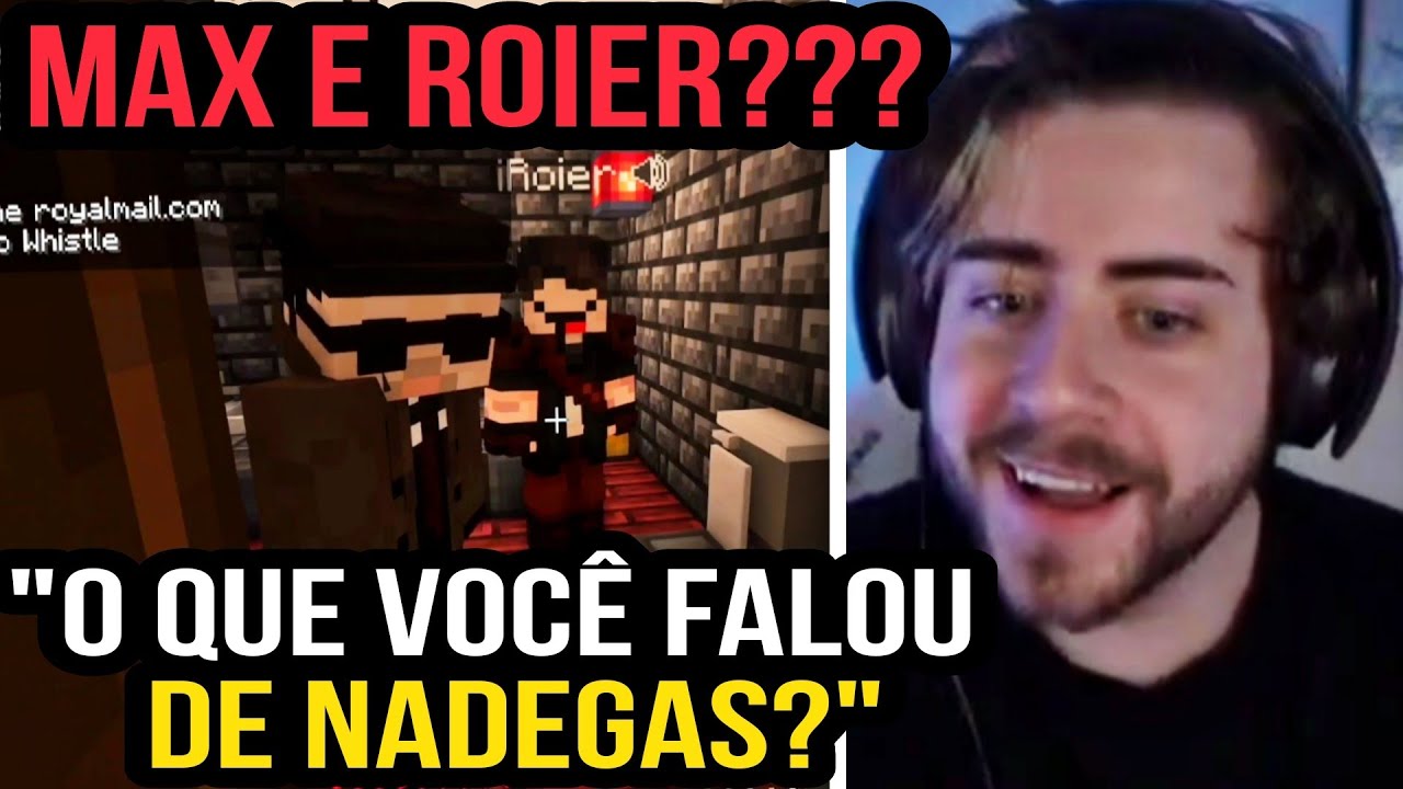 CELLBIT FLAGROU MAX E ROIER NUMA CONVERSA MEIO SUS | MINECRAFT QSMP ...