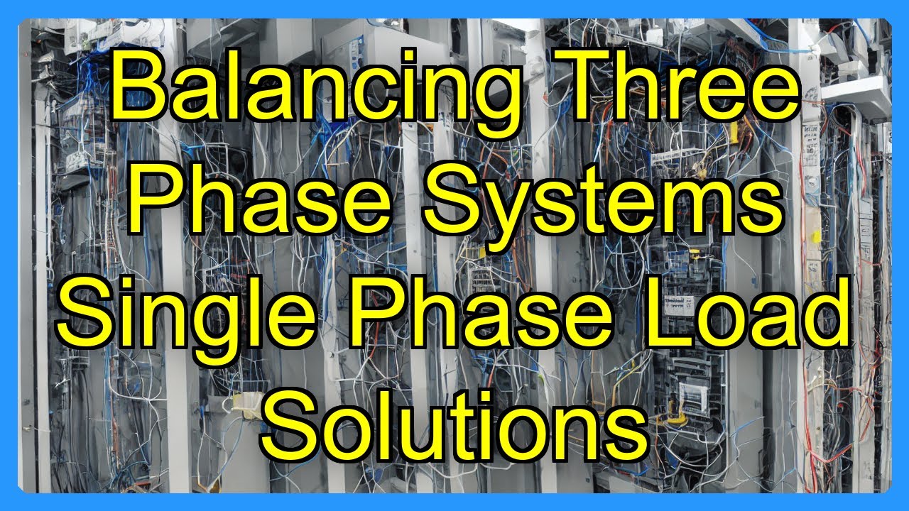 Balancing Three Phase Systems Single Phase Load Solutions - YouTube