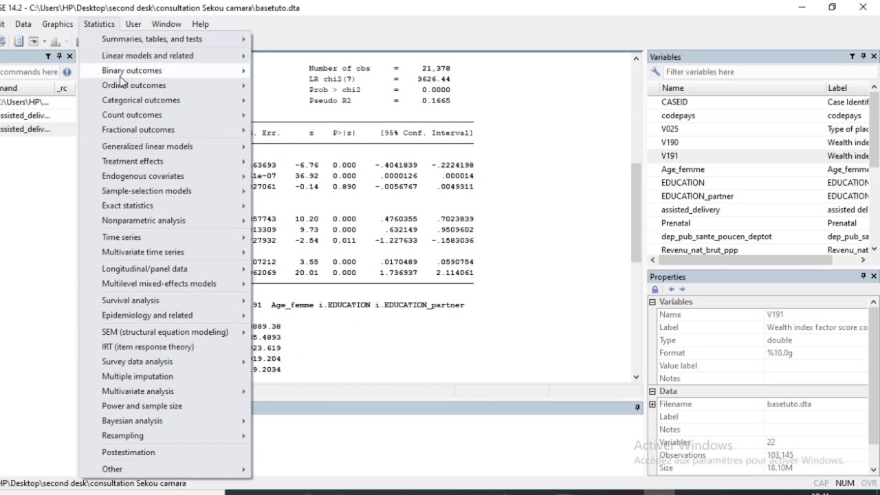 How To Run Logistic Regression In STATA YouTube How To Run Logistic Regression In STATA YouTube