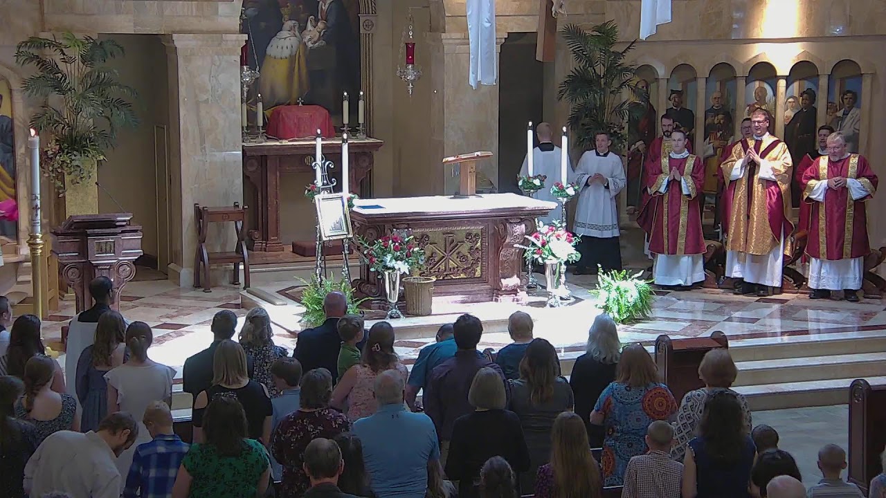 REV. NATHAN HOPPER FIRST MASS OF THANKSGIVING 5/28 - YouTube