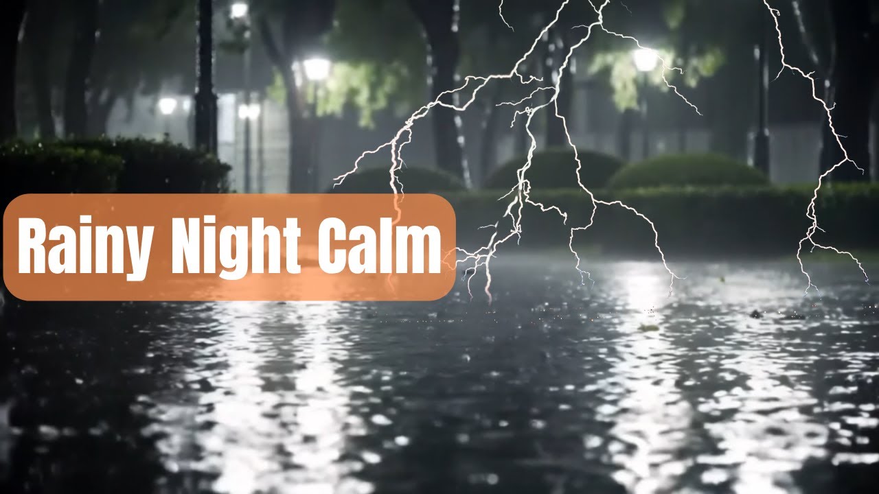 Relaxing Rainy Street at Night | Rain Sounds for Deep Sleep & Calm ...