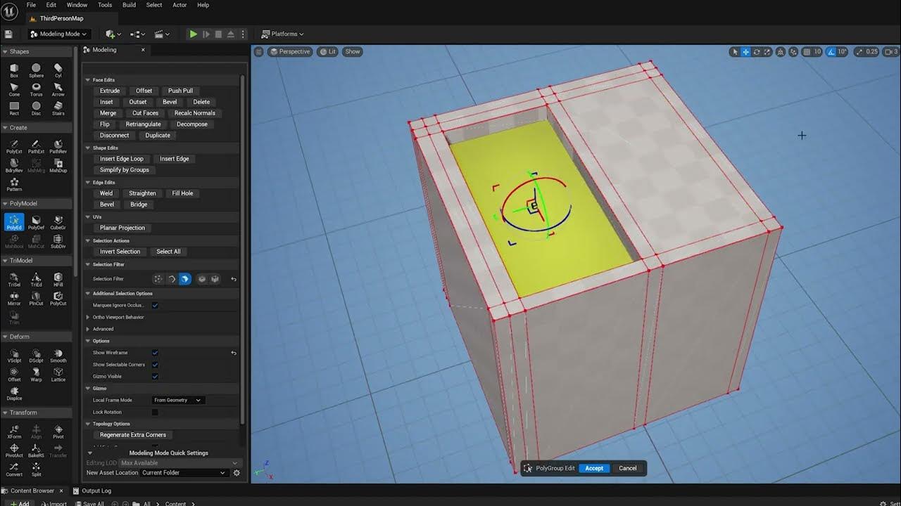 UE5.1 PolyEd Modeling Part 8 - Insert Loop - YouTube