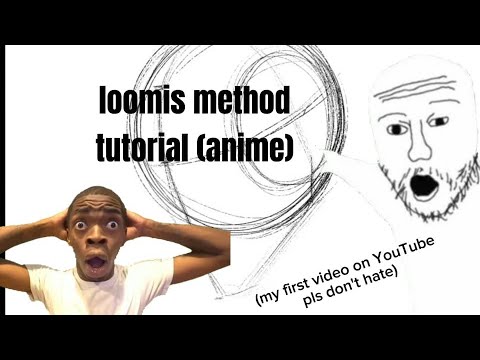 how to draw anime head with loomis method (my first ever video on ...