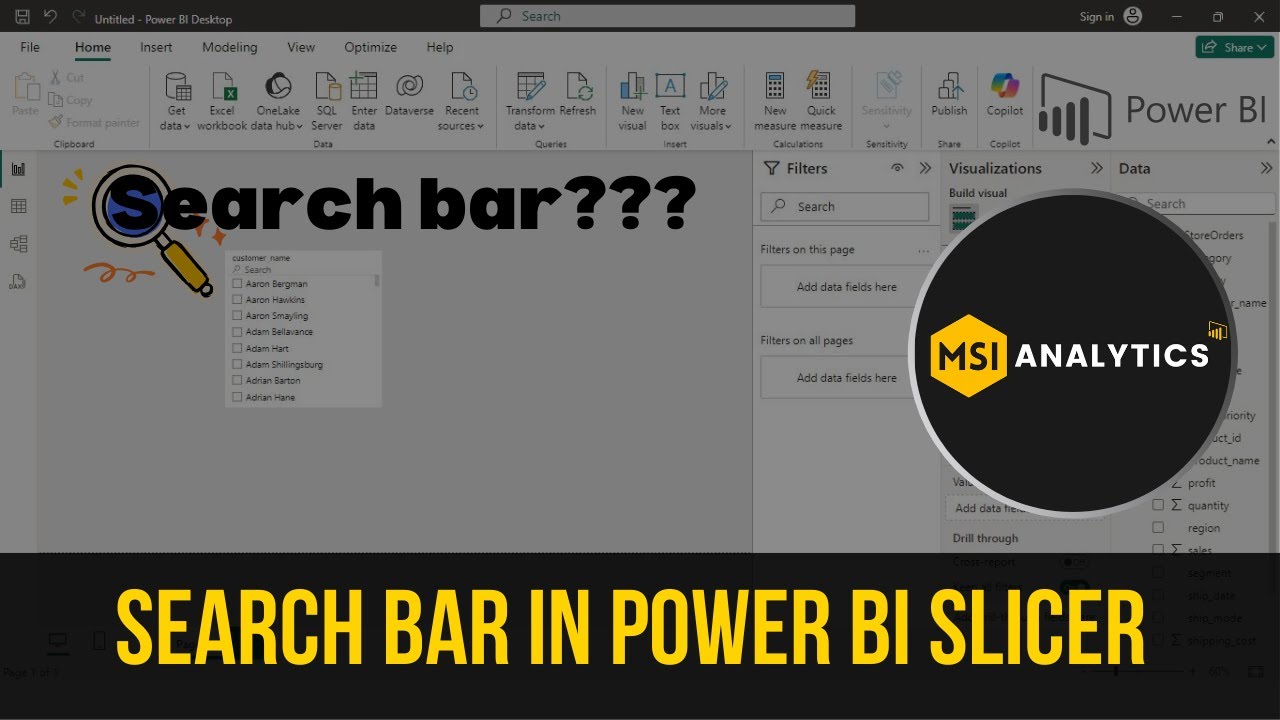 Search Bar In Power BI Slicer YouTube Search Bar In Power BI Slicer YouTube