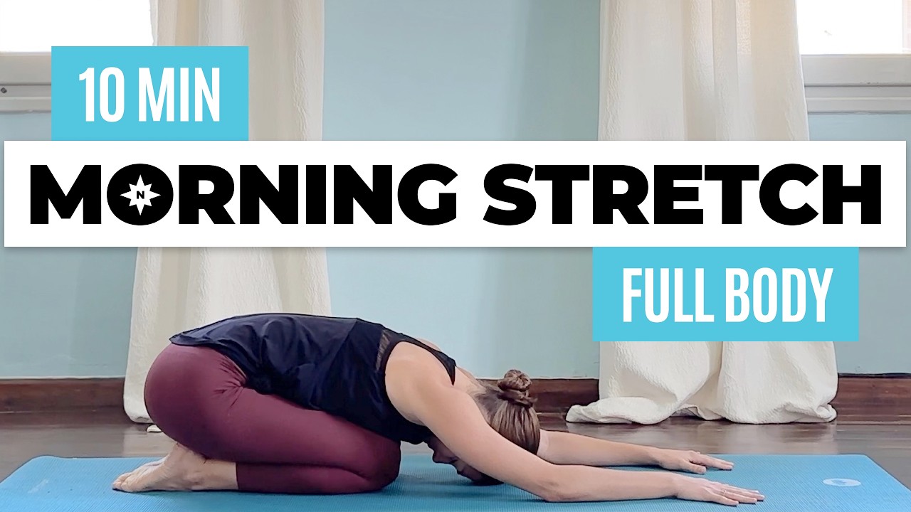 10 MINUTE DAILY MORNING STRETCH | Slow Yoga Full Body Stretch (All ...