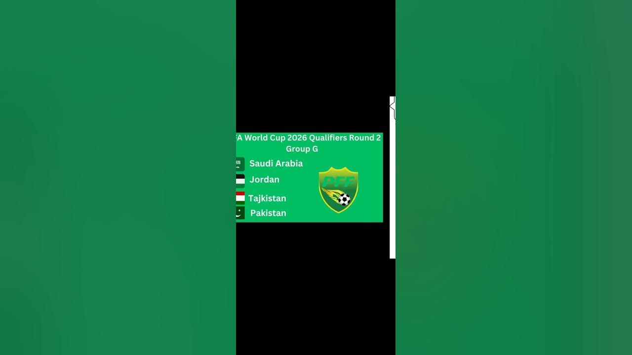 Pakistan Football Team Round 2 Matches Fifa World Cup 2026 Qualifier