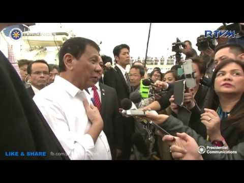 PRESIDENT RODRIGO DUTERTE AMBUSH INTERVIEW YOKOHAMA, JAPAN 10 27 2016 ...