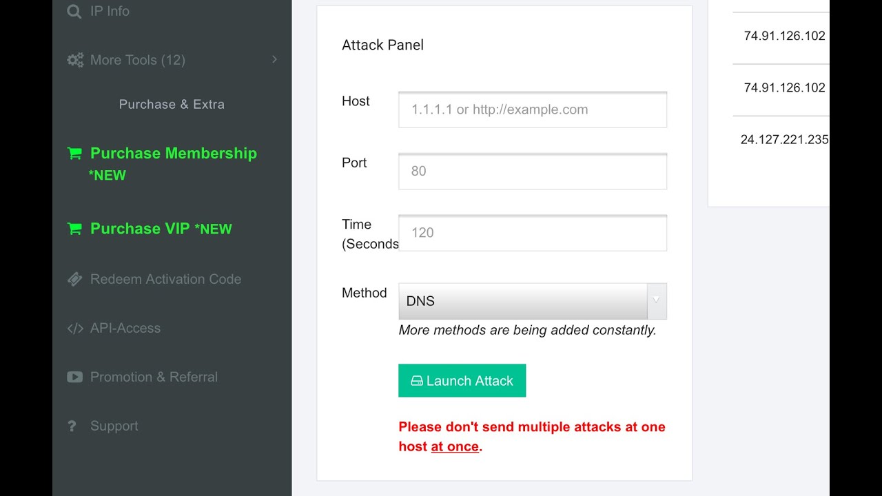 Bootyou.net stresser / booter Showcase! - YouTube