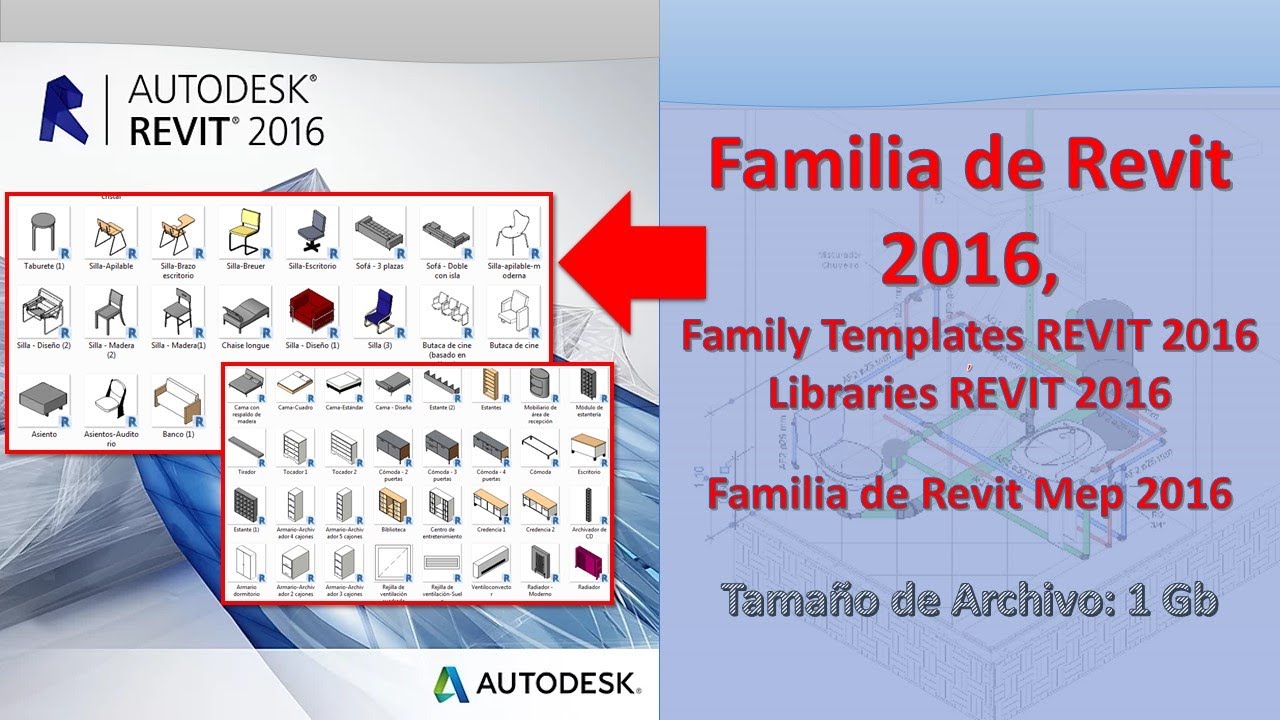 Familia para Revit 2016, Templates de Revit 2016. - YouTube