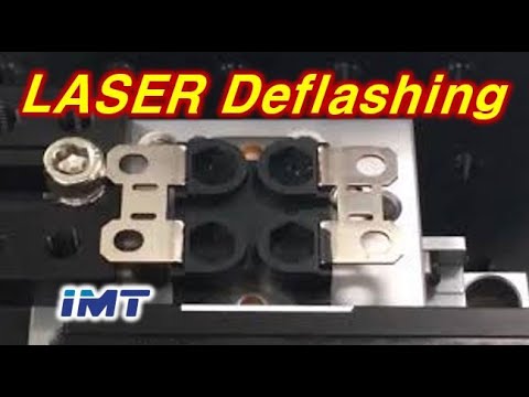 [레이저클리닝] 반도체 패키지 프레시 제거 | Laser Deflashing of Power package | IMT 30P ...