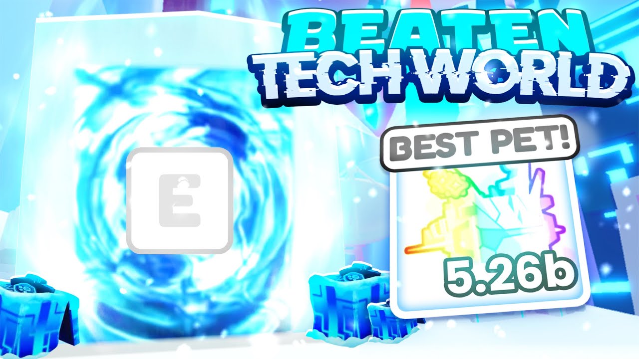 OP POWER! 😈🥳 I BEAT TECH WORLD * & GOT *BEST PET EVER* in Pet Simulator ...