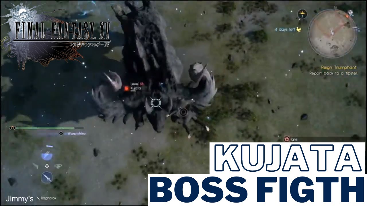 Final Fantasy XV - Kujata Boss Fight - YouTube