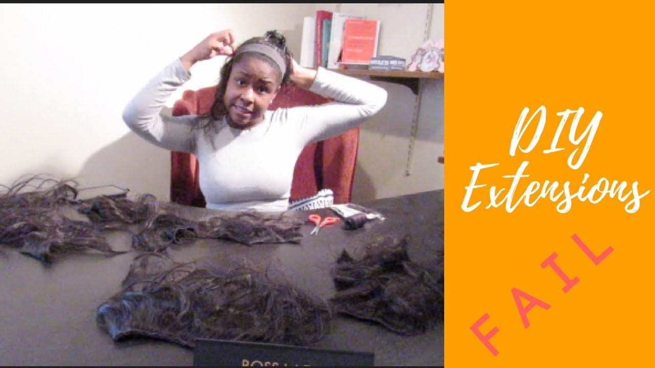 DIY Clip-In Hair Extensions FAIL! - YouTube