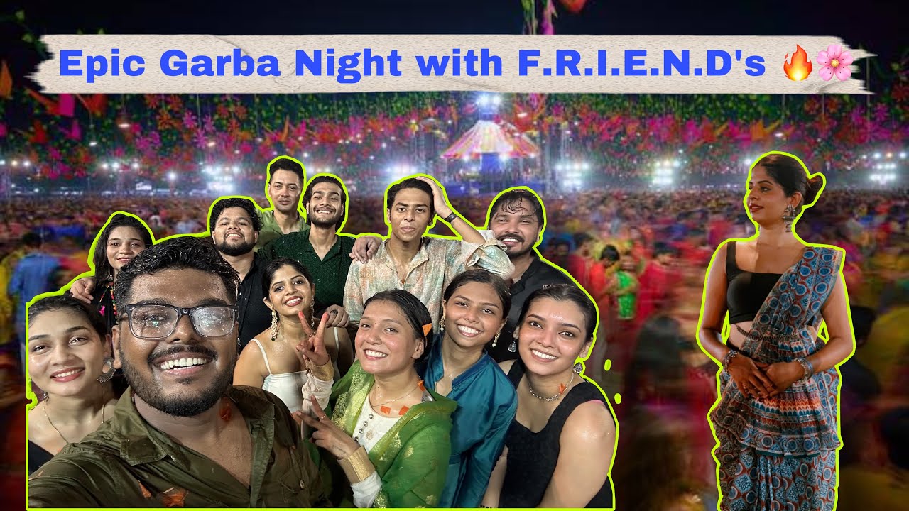 Epic Garba Night With Friends ♥️ - YouTube