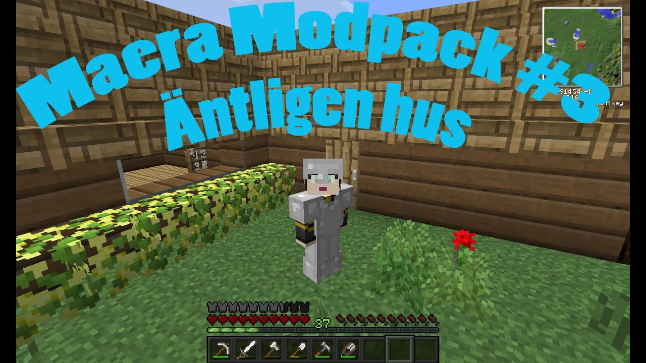 Maera Modpack #3 Äntligen hus - YouTube