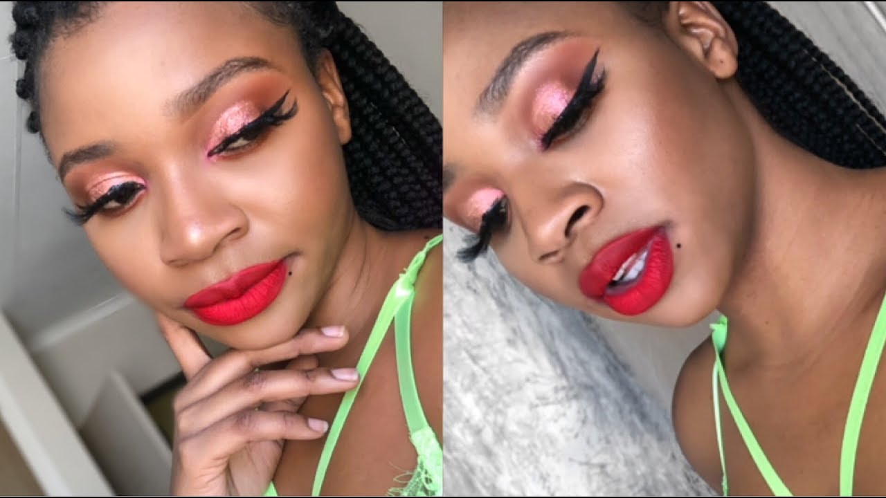 LOCKDOWN FACE GLAM I South African YouTuber - YouTube