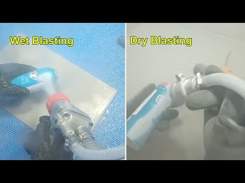 Dry Blasting VS Wet Blasting, Comparison on Removing Paintings - YouTube