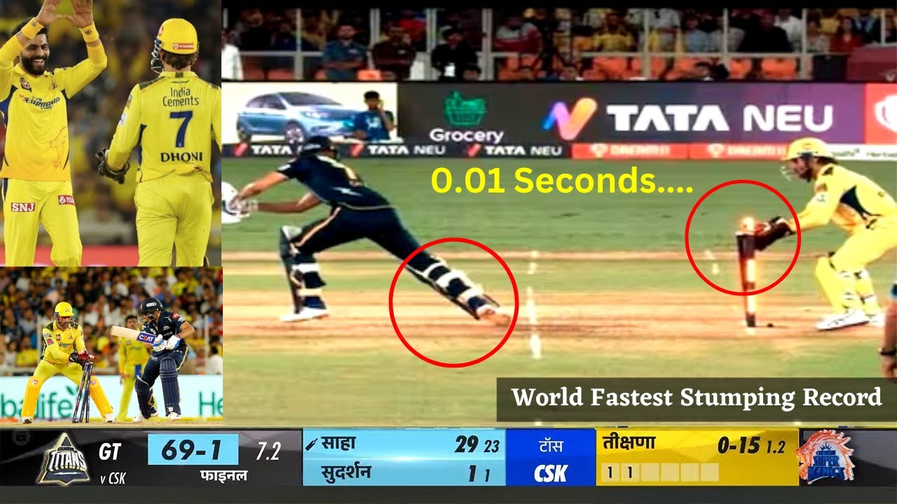 Shubman Gill shocked when Dhoni Stumping | CSK vs GT Final match | IPL ...