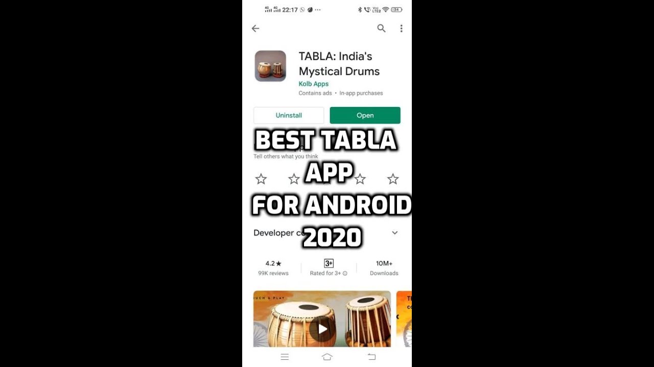 How to use Best Tabla App from Android 2020 - YouTube