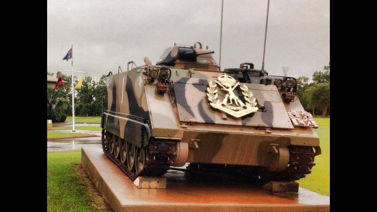 5/7 RAR - M113A1 drive through Balibo East Timor - YouTube