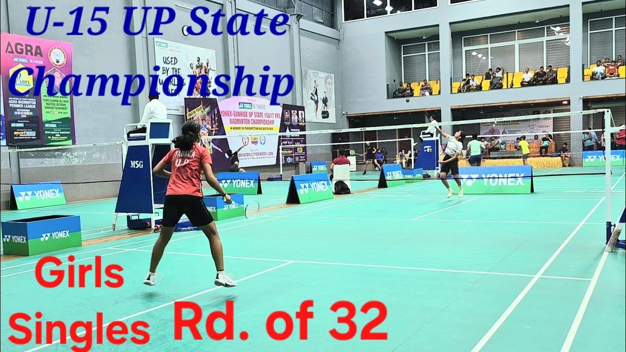 Shraina Mohan Vs Arunima Yadav - U15 Girls Singles Q.Final - UP State ...