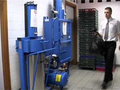 Mil-tek Cardboard Baler and Mixed Waste Compactor at Burger King in ...