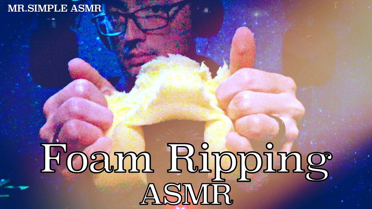 ASMR Foam Ripping Foam Scratching Foam Sponge & Ghost? 3 Mic Surround ...