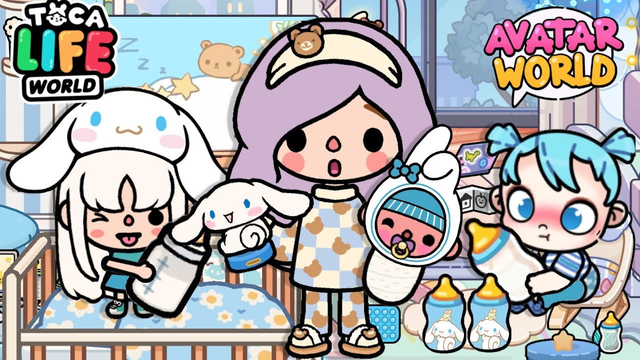 Toca Baby VS Avatar Baby 🍼👶🏻 Cinnamoroll 🩵 Toca Boca | Toca Life World ...