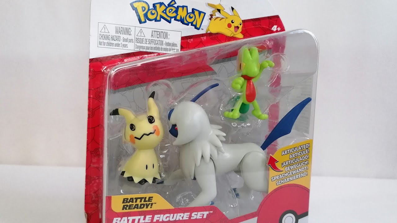 TREECKO + MIMIKYU + ABSOL - JAZWARES - Pokémon Figure - YouTube
