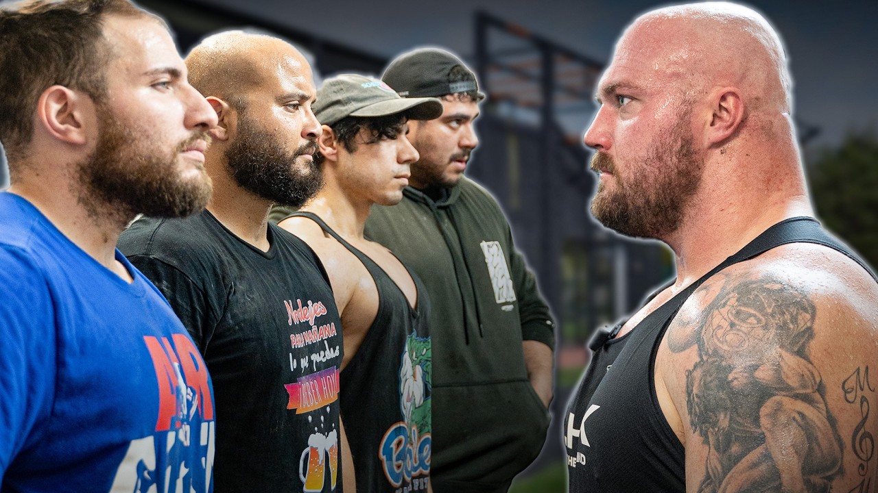Gym Goers Take On World's Strongest Man DEADLIFT CHALLENGE - YouTube