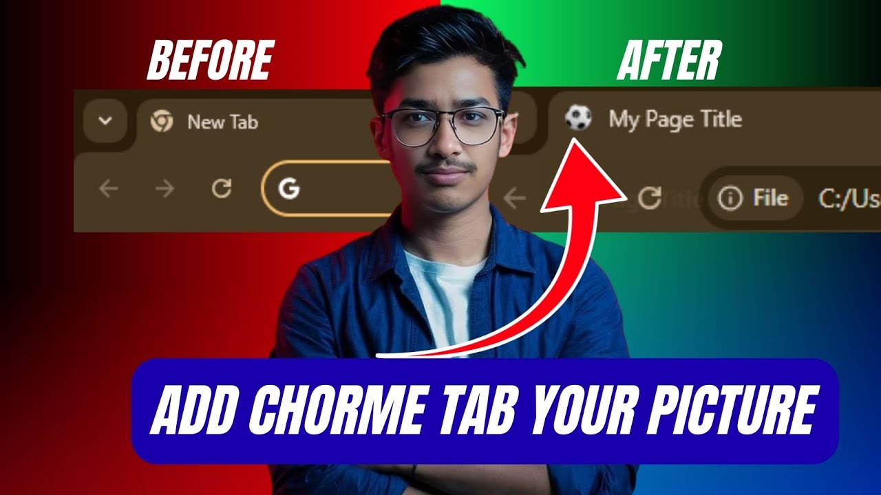 How To Add Image in Chrome Tab | HTML CSS Tutorial | Uttar tech - YouTube
