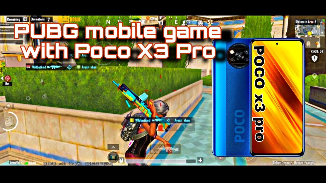 PUBG mobile game with Poco X3 Pro - YouTube