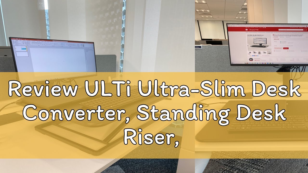 Review ULTi Ultra-Slim Desk Converter, Standing Desk Riser, Height ...
