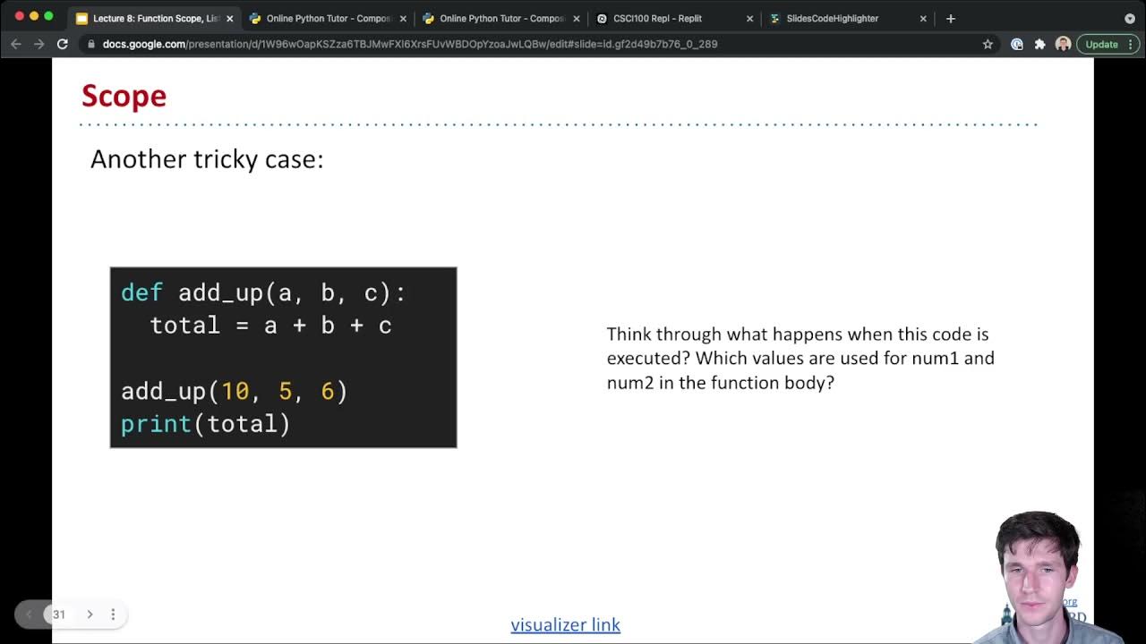 CSCI100: Lecture 8.3 - Scope - YouTube