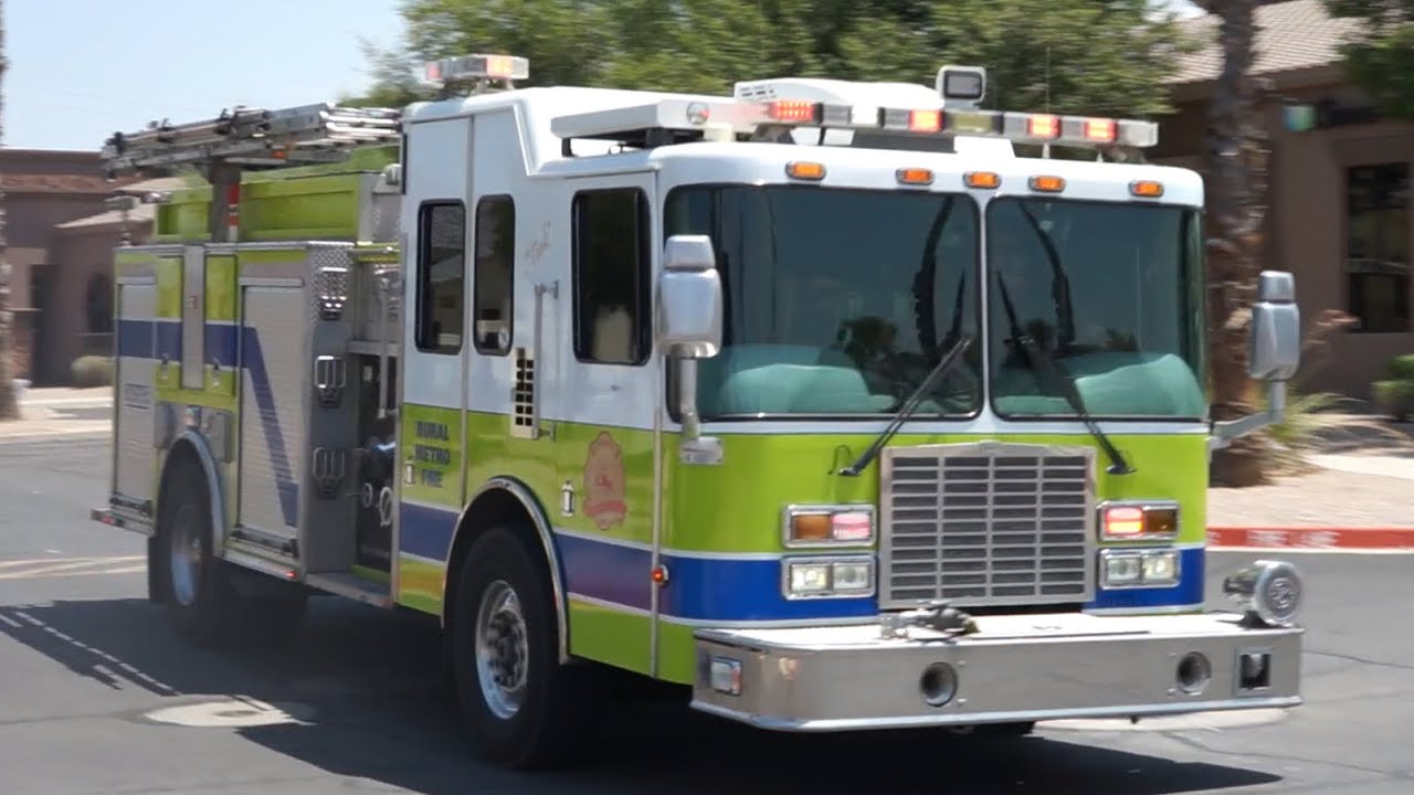 Rural Metro Fire Dept. Engine 842 Responding - YouTube