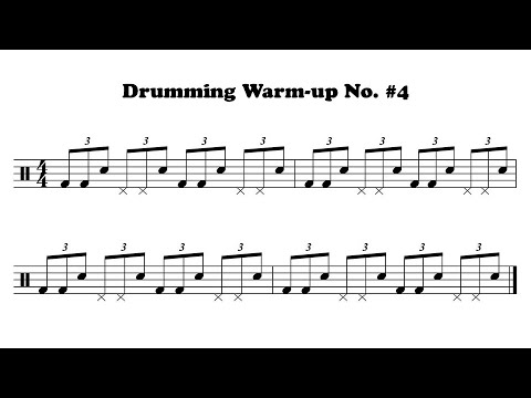 Drumming Warm up No #4 - YouTube