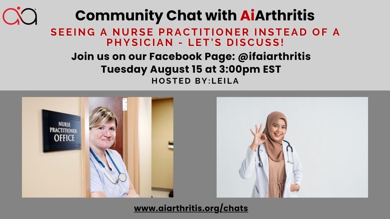 August 2023 Community Chat Seeing A Nurse Practitioner Instead Of A