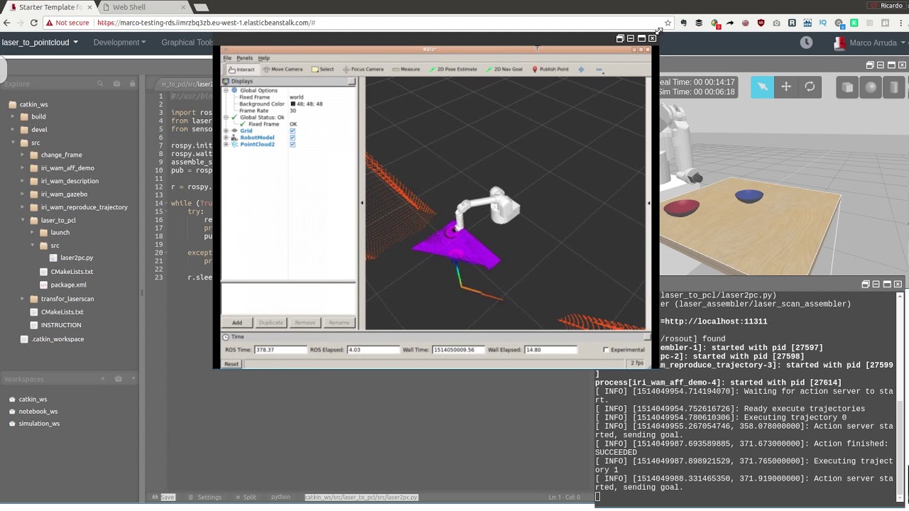 ROS Development Studio (RDS) v.2.0 - Video 2/2 - YouTube