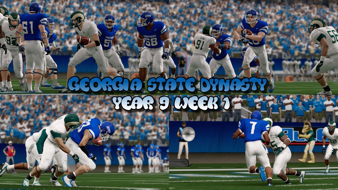 NCAA Football 14 Georgia State Dynasty Year 9 Week 1 vs. Colorado State ...