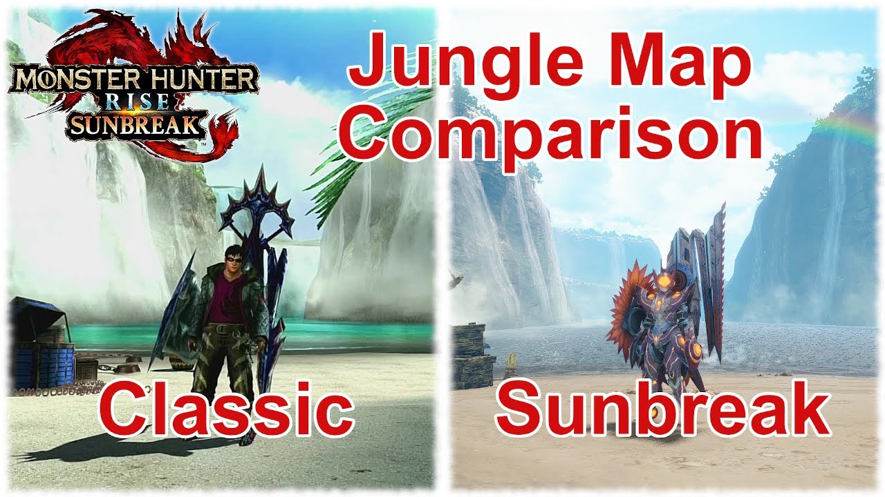 Monster Hunter Rise: Sunbreak - Jungle Map Comparison Vs. Classic Map ...
