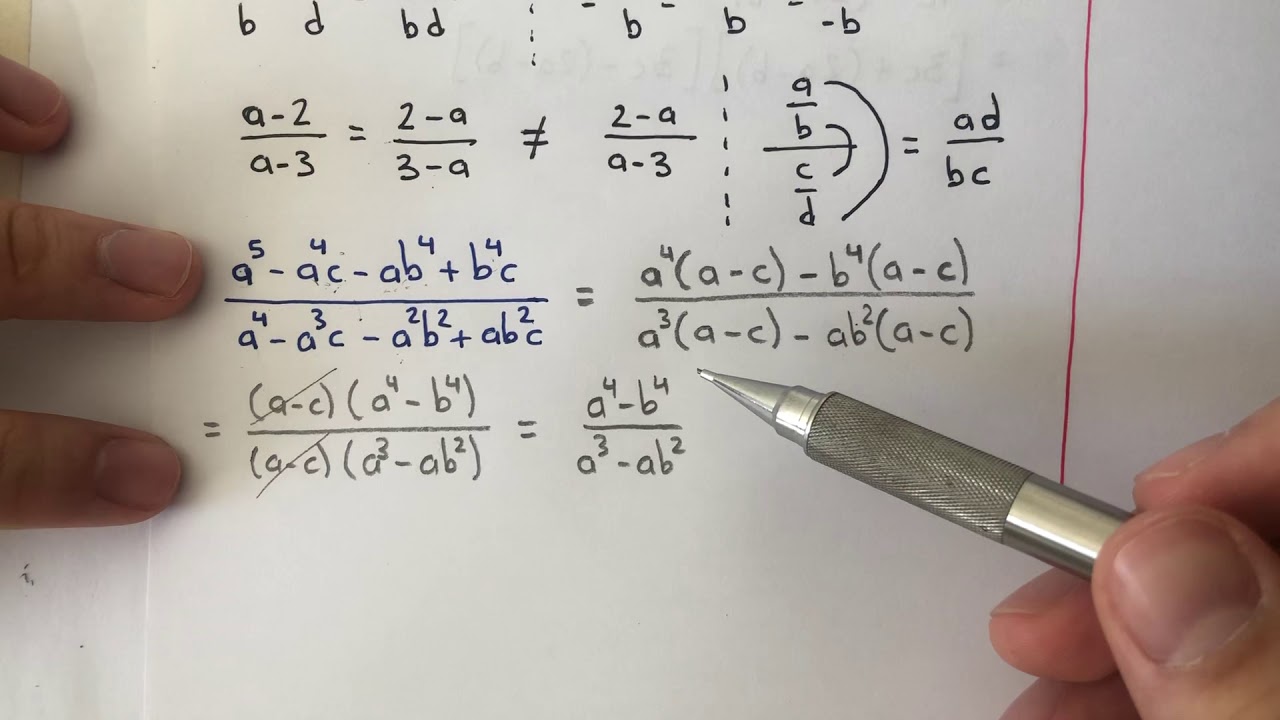 FRACCIONES ALGEBRAICAS: Suma, Resta, Multiplicación y División ...