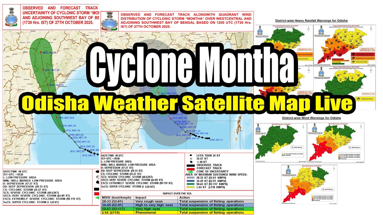 Cyclone Montha Update | Odisha Weather Satellite Map Live @nkmedia76 ...