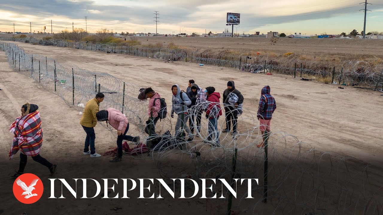Watch again: Trucker convoy en route to Texas border holds anti ...