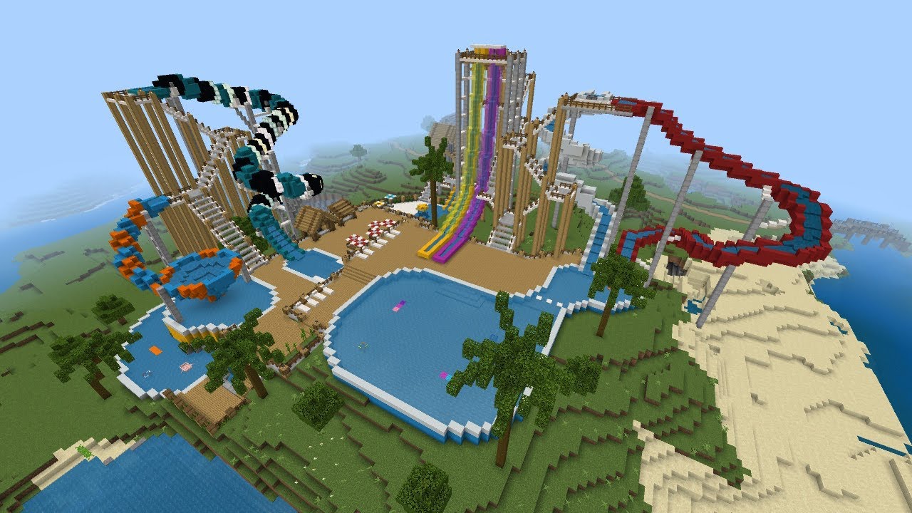 Minecraft Water Park! - YouTube