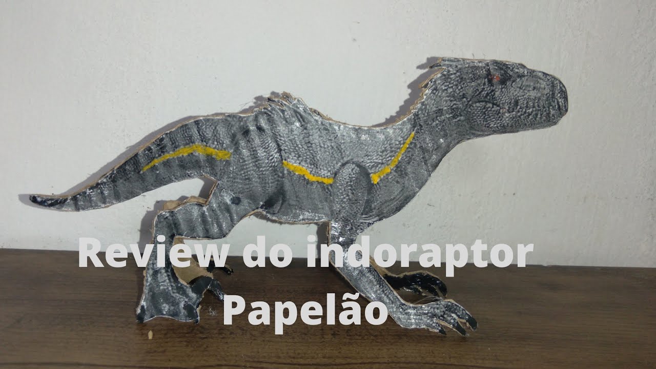 Review do Indoraptor de papelão - YouTube