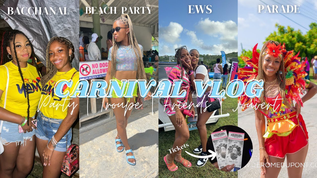 Carnival Vlog | Bacchanal, Jouvert, Beach Party, EWS, Parade ...