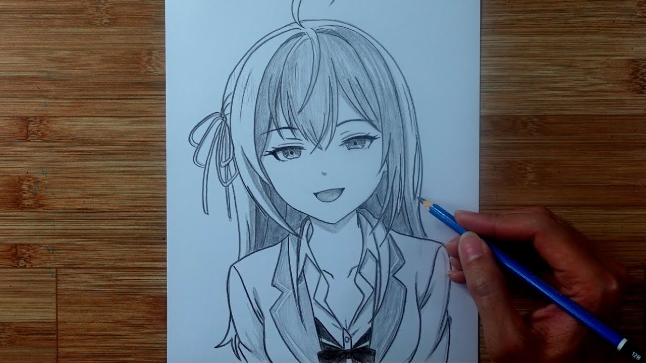 Cách Vẽ Arya Trong Roshidere | Vẽ Anime Đơn Giản #08 | Nghenh Art - YouTube